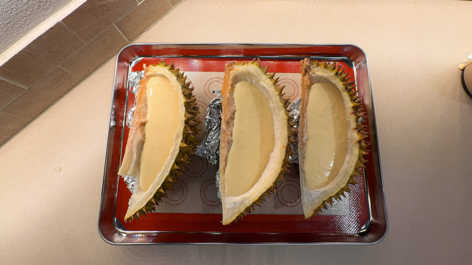 How to make Durian Crème Brûlée - Ta-Daa!