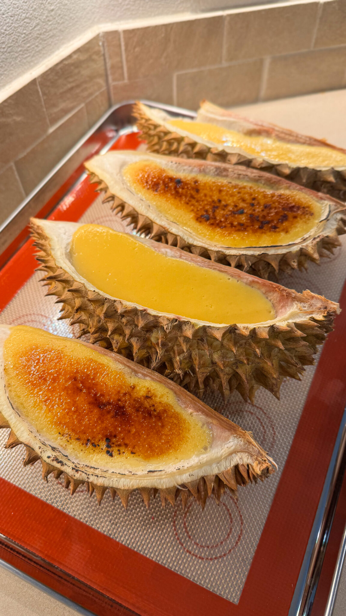 How to make Durian Crème Brûlée - Ta-Daa!